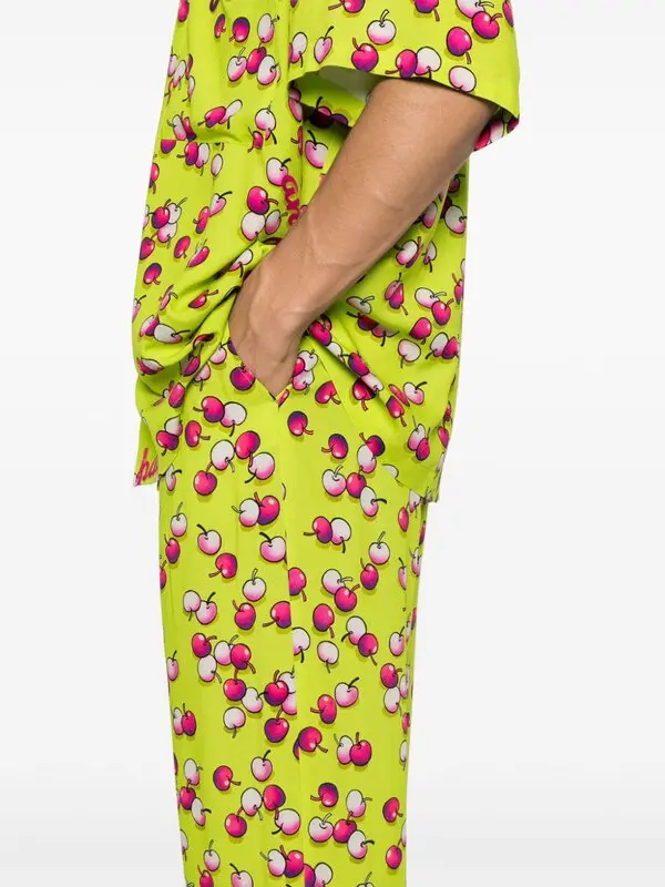 Palm Angels Cherry-print Trousers