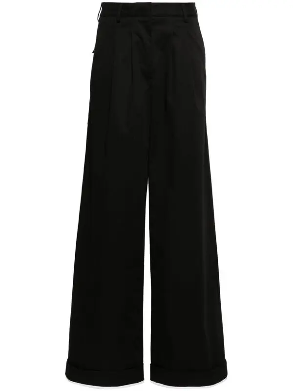 Palm Angels Logo-tag Pleated Trousers