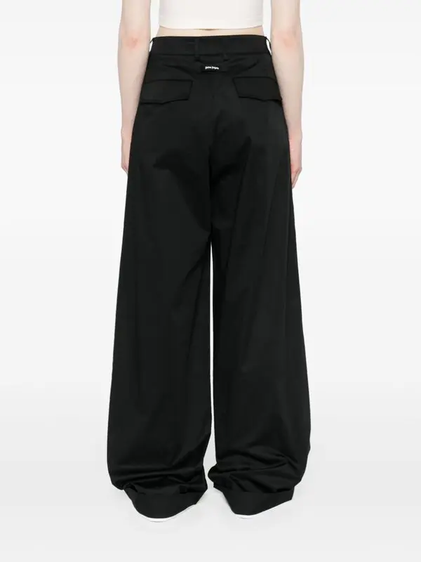 Palm Angels Logo-tag Pleated Trousers