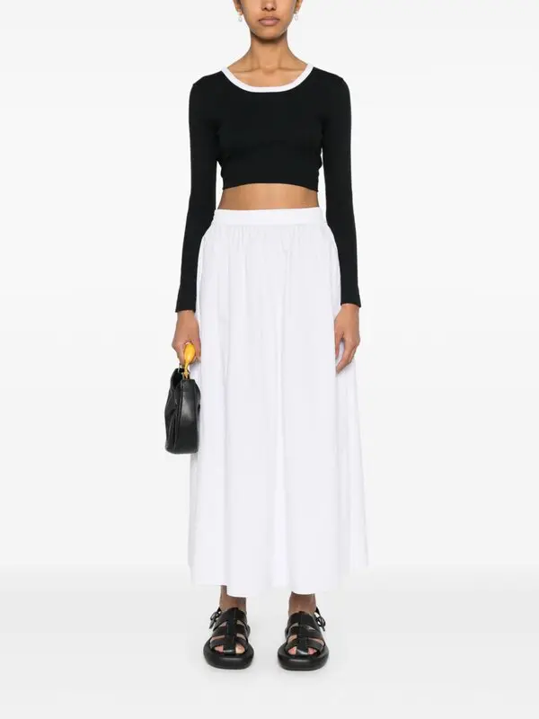 Patou Logo-appliqué Ribbed Crop Top