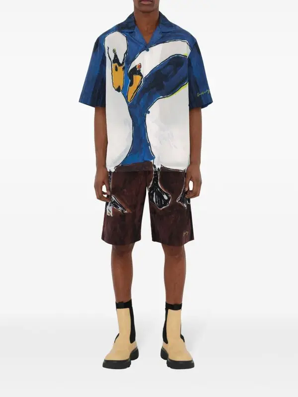 Burberry Graphic Print Deck Shorts