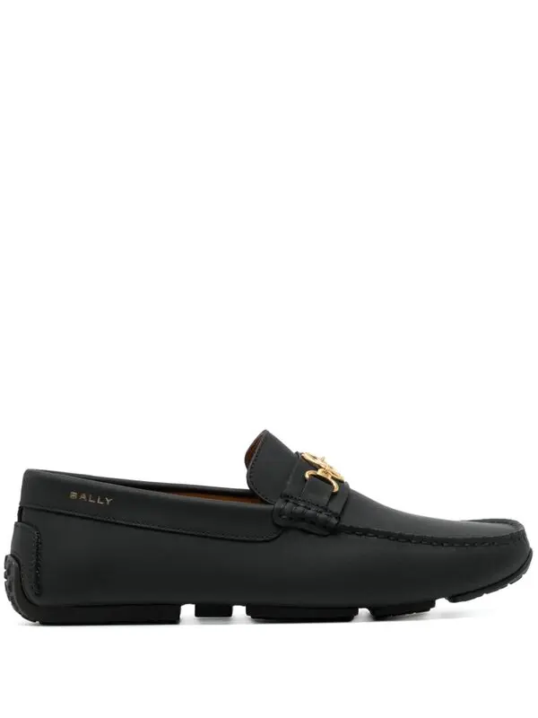 Bally Pilot Leather Loafers - Black