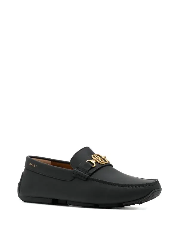 Bally Pilot Leather Loafers - Black