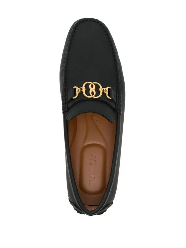 Bally Pilot Leather Loafers - Black