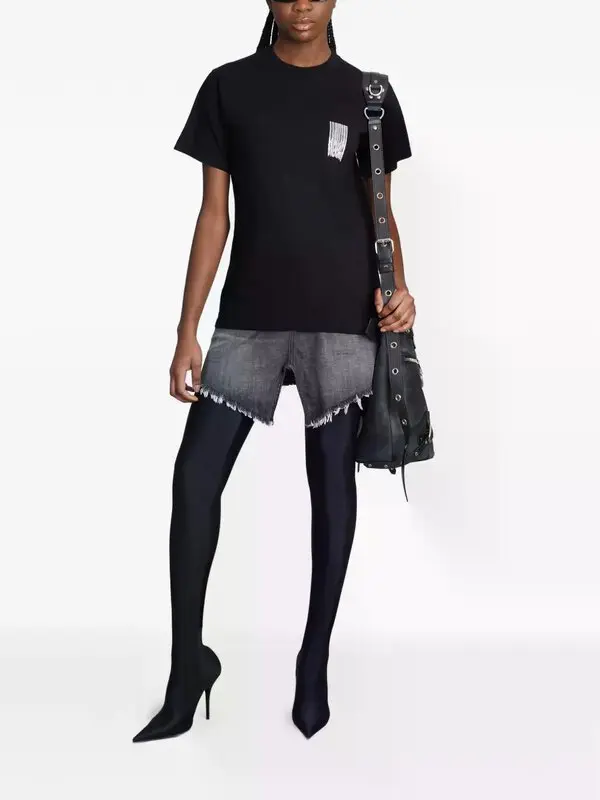 Balenciaga Barcode-print T-shirt - Black