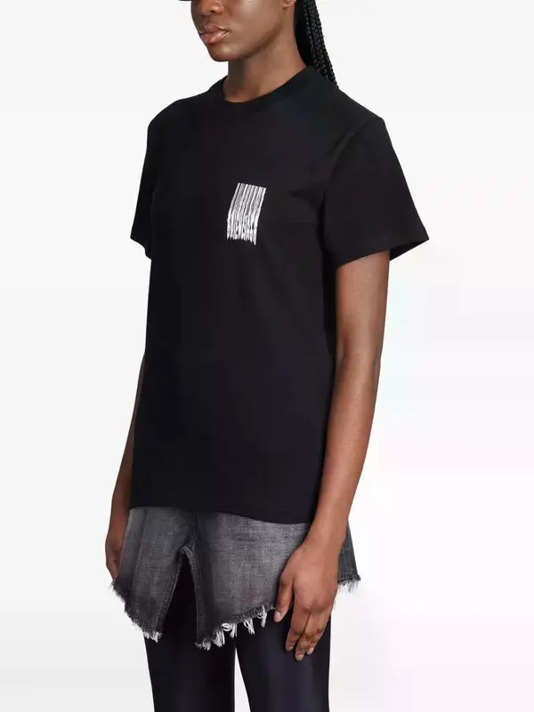 Balenciaga Barcode-print T-shirt - Black