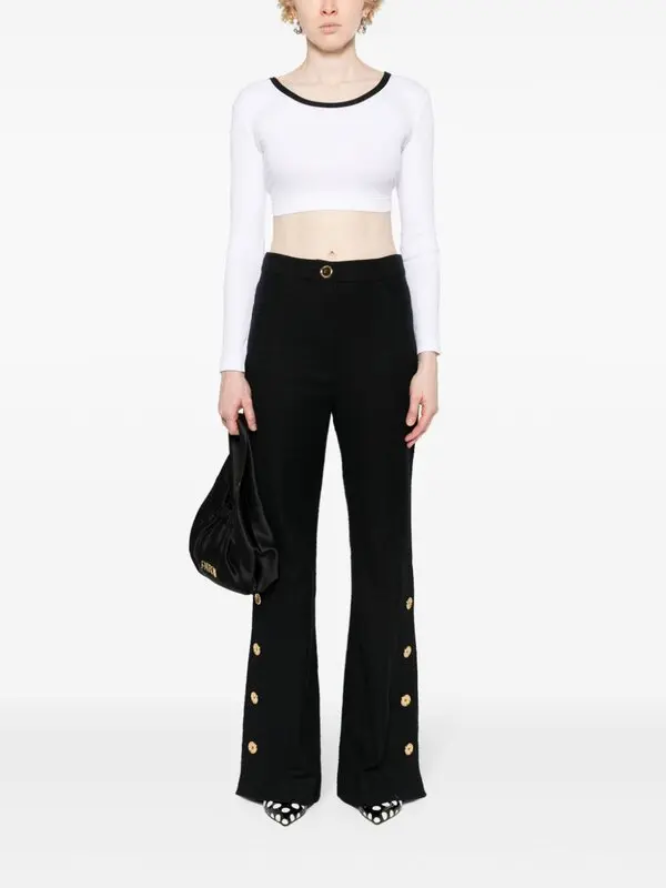 Patou Fine-ribbed Cropped Top