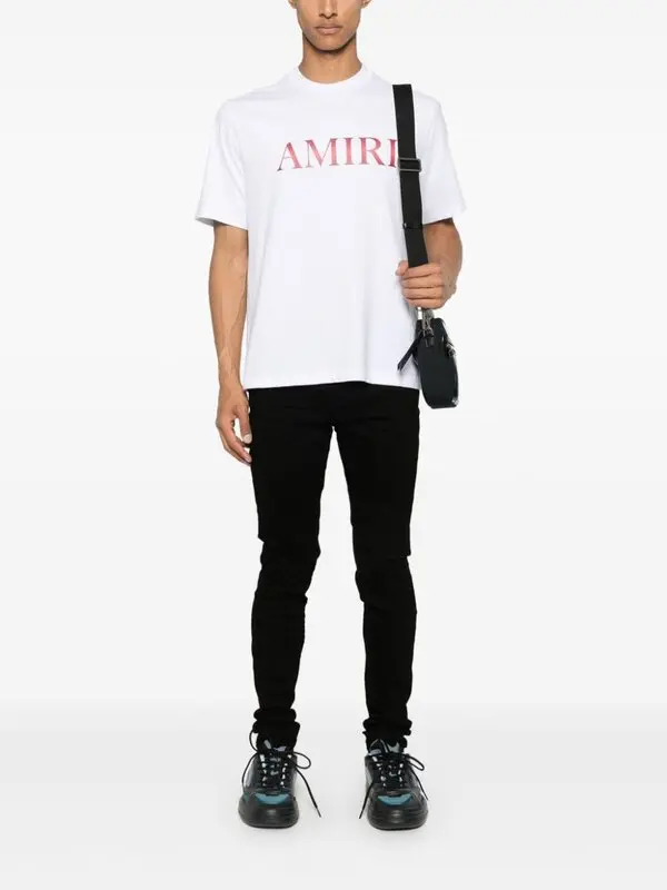 Amiri Logo-print Cotton T-shirt - White
