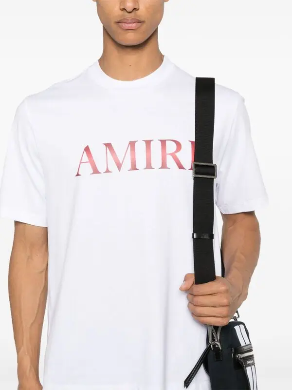 Amiri Logo-print Cotton T-shirt - White