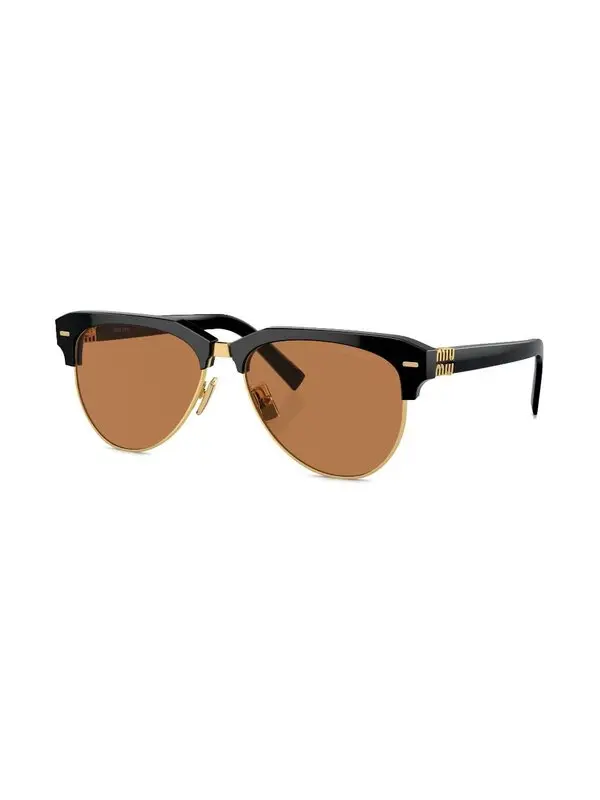 Miu Miu Navigator-frame Sunglasses - Black