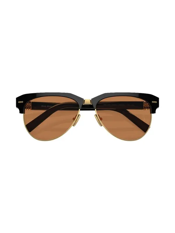 Miu Miu Navigator-frame Sunglasses - Black