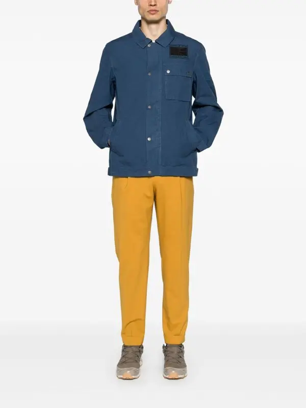 Barbour Workers Cotton Shirt Jacket - Blue