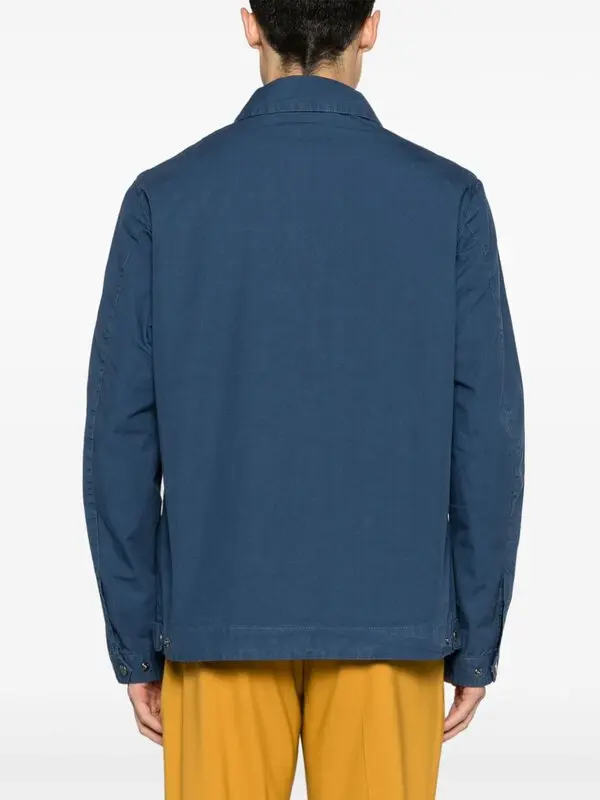 Barbour Workers Cotton Shirt Jacket - Blue