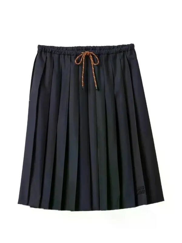 Miu Miu Pleated Midi Skirt