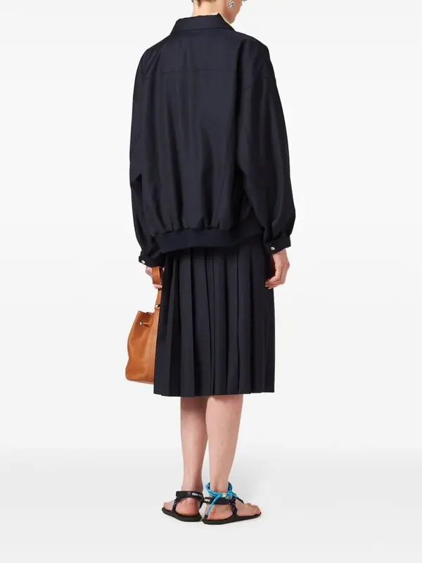 Miu Miu Pleated Midi Skirt