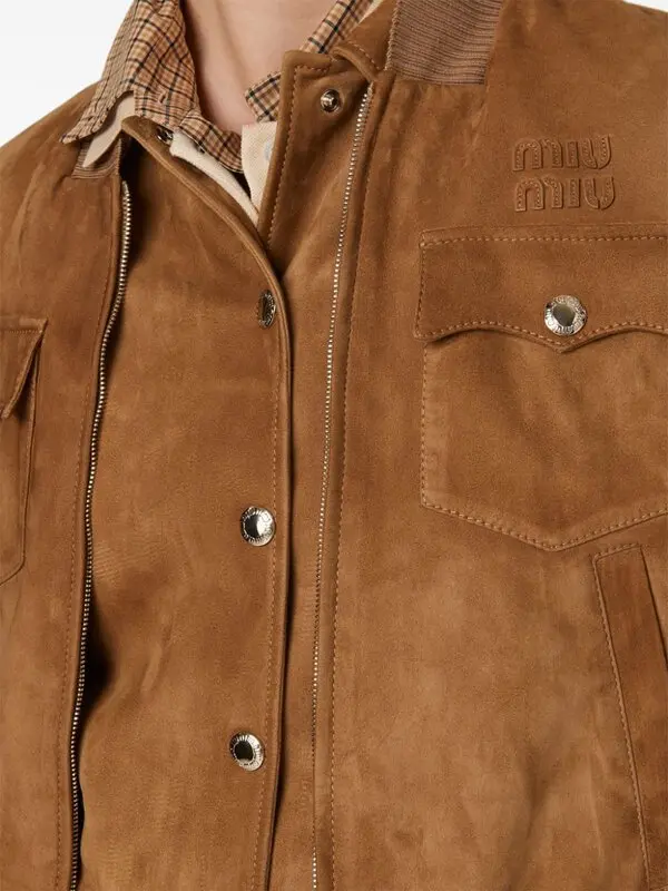 Miu Miu Suede Nappa Leather Jacket