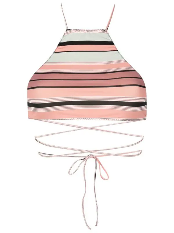 CLUBE BOSSA Chung Striped Bikini Top - Multicolour