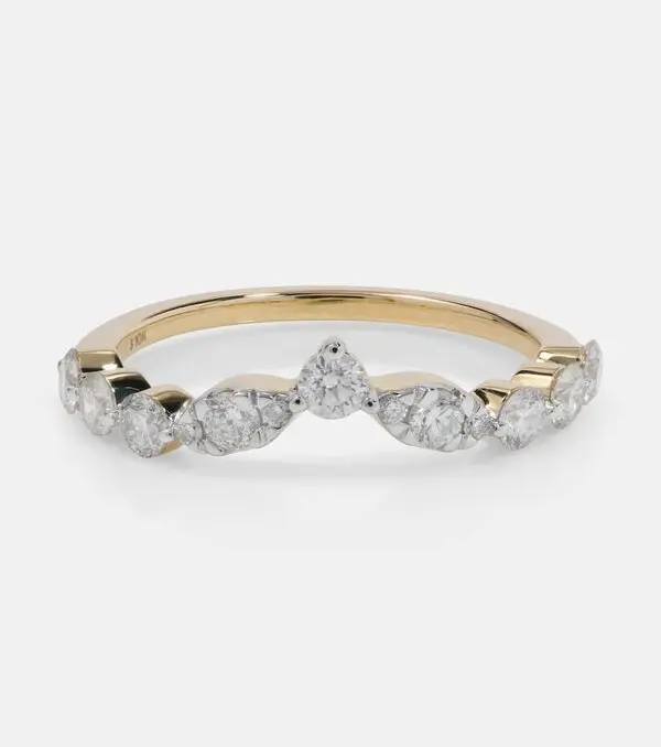 STONE AND STRAND Muse Tiara 10kt Diamond Ring - Gold