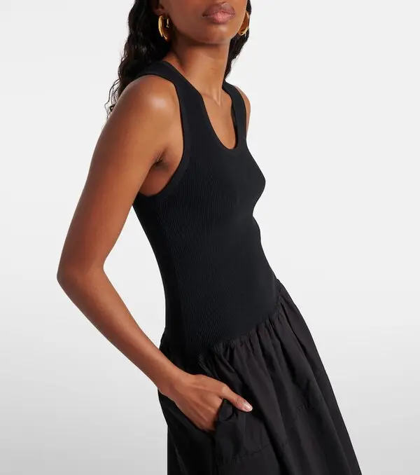 Proenza Schouler White Label Malia Cotton Poplin Maxi Dress