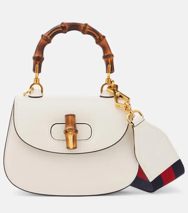 Gucci Bamboo 1947 Mini Top-handle Bag - White