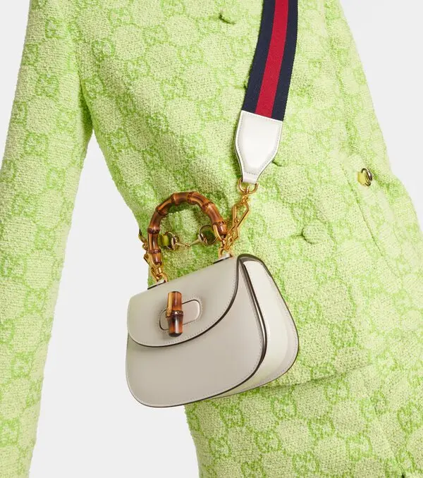Gucci Bamboo 1947 Mini Top-handle Bag - White