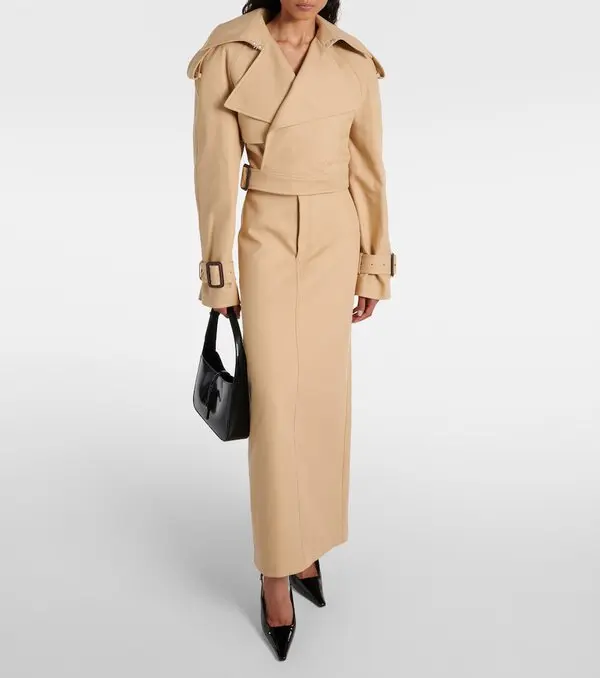 Wardrobe.NYC Drill Cotton Maxi Skirt - Neutrals