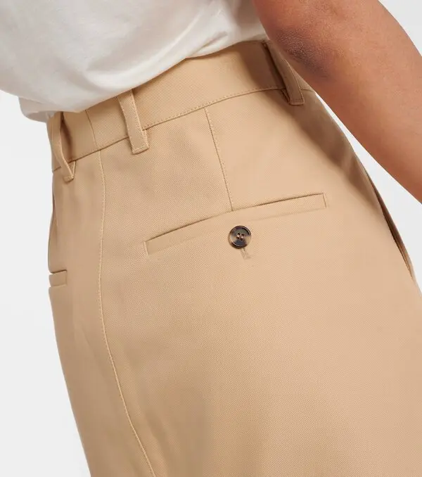 Wardrobe.NYC Drill Cotton Maxi Skirt - Neutrals