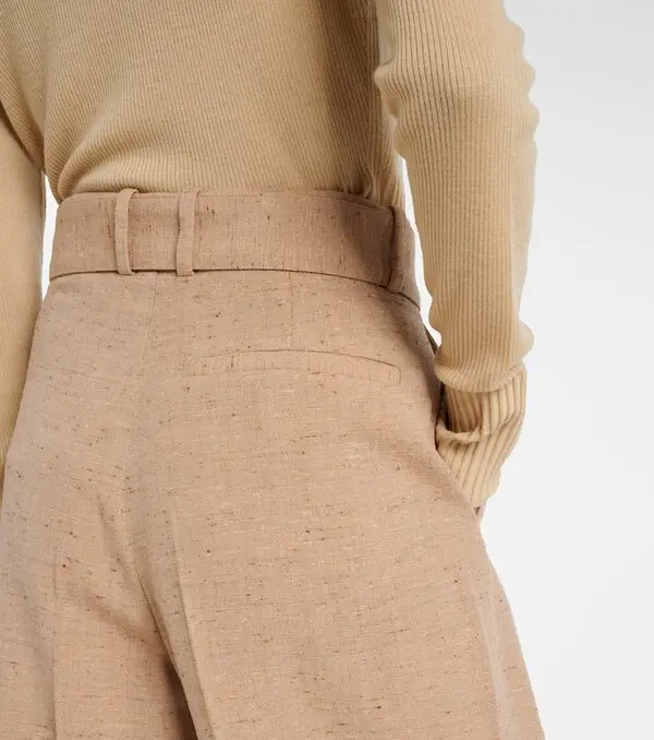 JOSEPH Atlas High-rise Wide-leg Pants