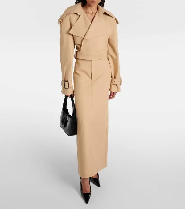 Wardrobe.NYC Cropped Cotton Jacket - Neutrals