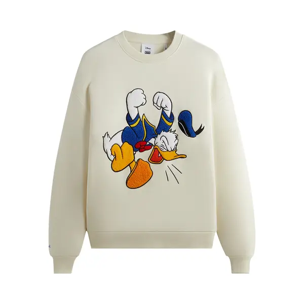 Kith For Mickey & Friends Donald Duck Vintage Crewneck 'sandrift - Cream