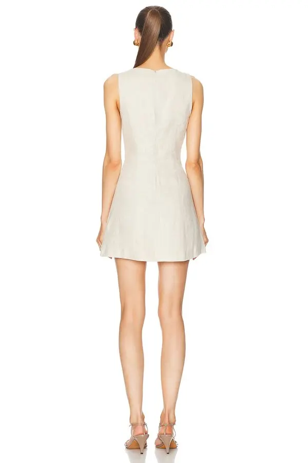 Lpa Seina Mini Dress - Natural Linen