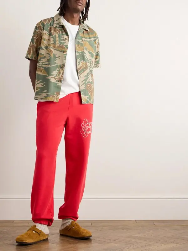 CHERRY LOS ANGELES Camp-collar Printed Cotton-twill Shirt