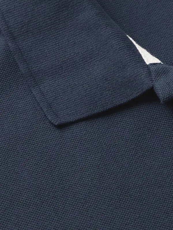 Vilebrequin Slim-fit Logo-embroidered Cotton-piqué Polo Shirt - Blue