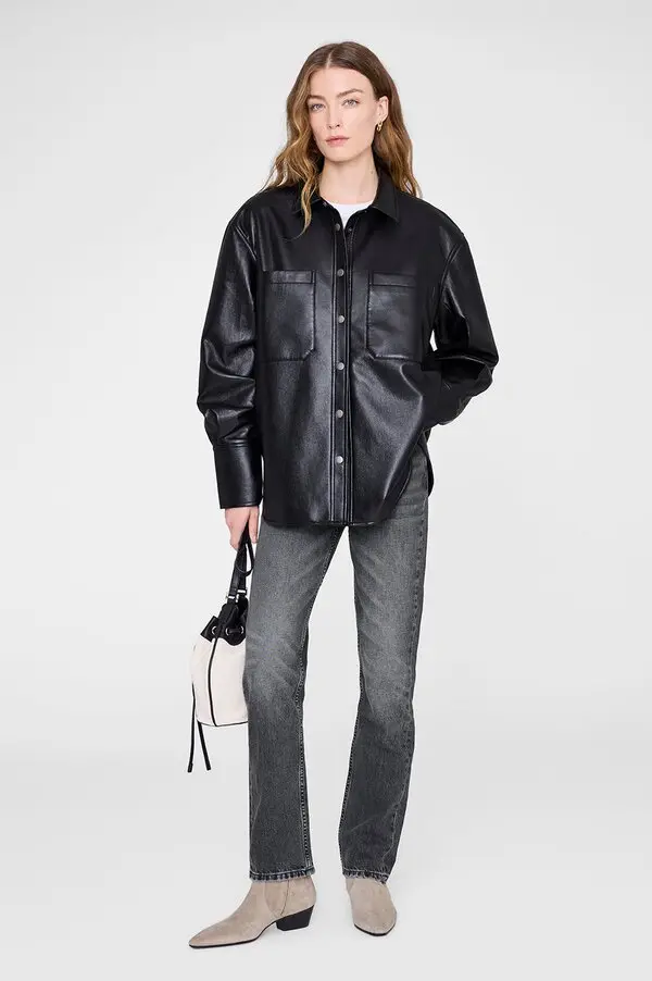 ANINE BING Dante Shirt - Black