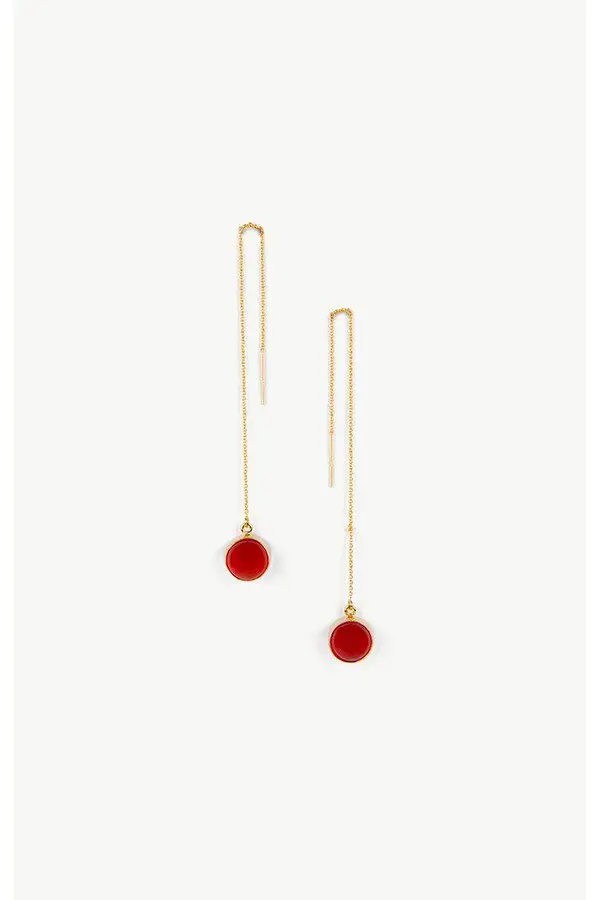 SOKO Umbo Chain Threader Earrings - Gold