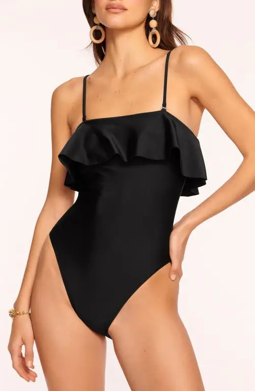 Ramy Brook Minna Ruffle One-piece Swimsuit - Black