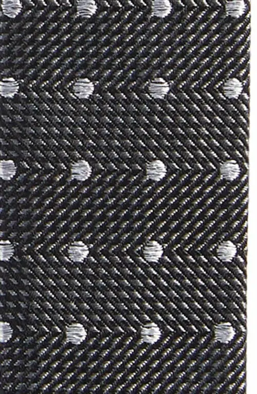 CLIFTON WILSON Polka Dot Silk Suspenders - Black