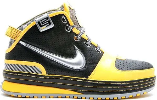Nike Lebron 6 Taxi Sneakers - Black/metallic Silver/varsity Maize