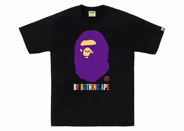 A BATHING APE Colors Bathing Ape Tee Shirt - Black