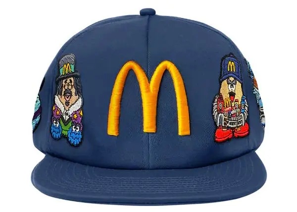 KERWIN FROST X Mcdonald's Uptown Moe Logo Fitted Cap - Navy Blue