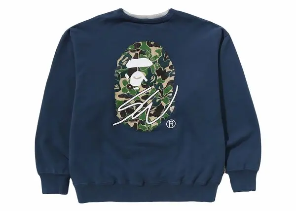A BATHING APE X Sean Wotherspoon 4way Crewneck Sweatshirt - Navy Blue