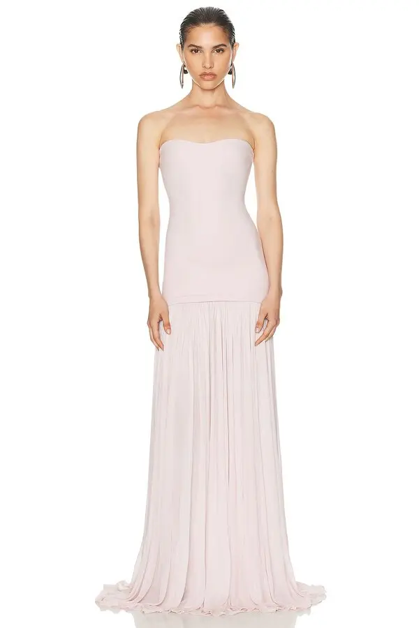 HELSA The Naomi Dress - Barely Pink