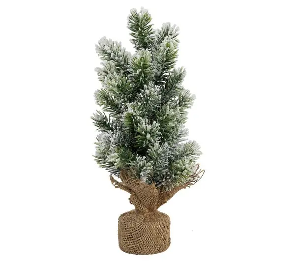 NORTHLIGHT Pine Trees With Burlap Base 18' Et Of 3