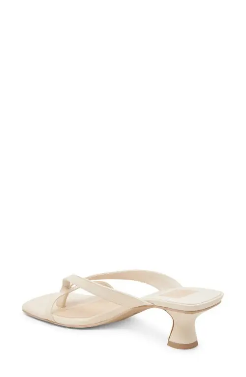 Dolce Vita Brevel Kitten Heel Flip Flop - Bone Leather