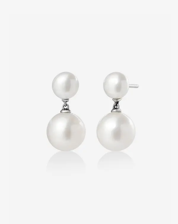 Ring Concierge Pearl Duo Dangle Earrings - One-color