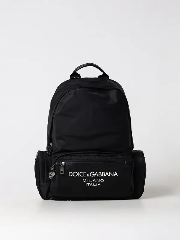 Dolce & Gabbana Backpack With Logo - Black