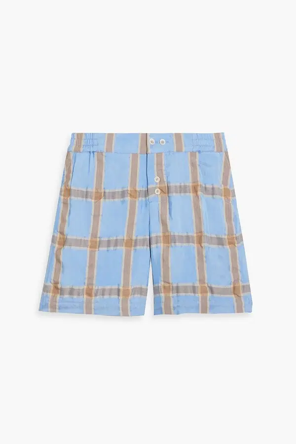 Jacquemus Checked Seersucker Shorts