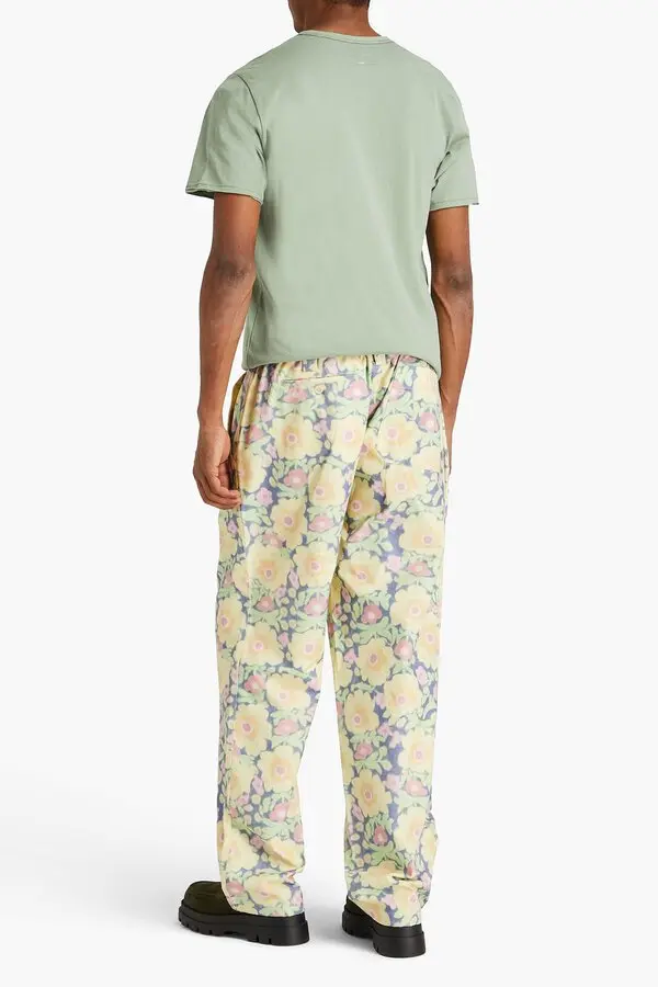 Jacquemus Taiolo Floral-print Cotton Pants