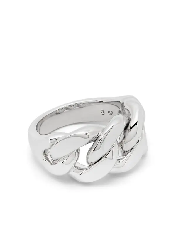 Tom Wood Dean Curb Chain Ring - Silver