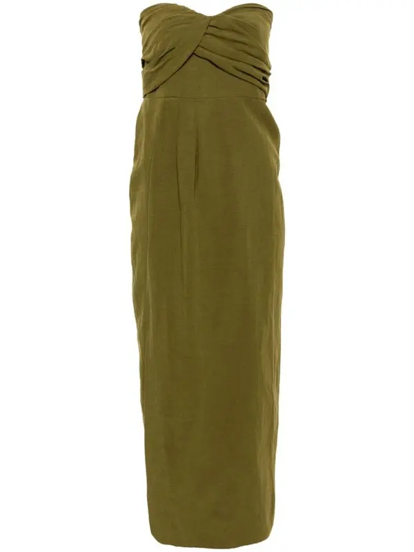 Mara Hoffman Yara Long Dress In Green - 54% Off | Editorialist